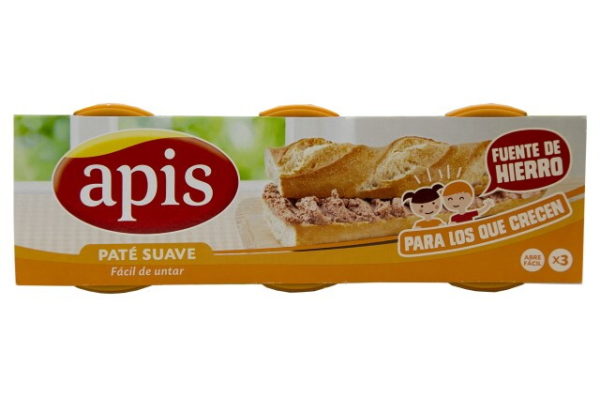 PATE DE HIGADO DE CERDO APIS 3 X 80 G – COMIDAS PEPE